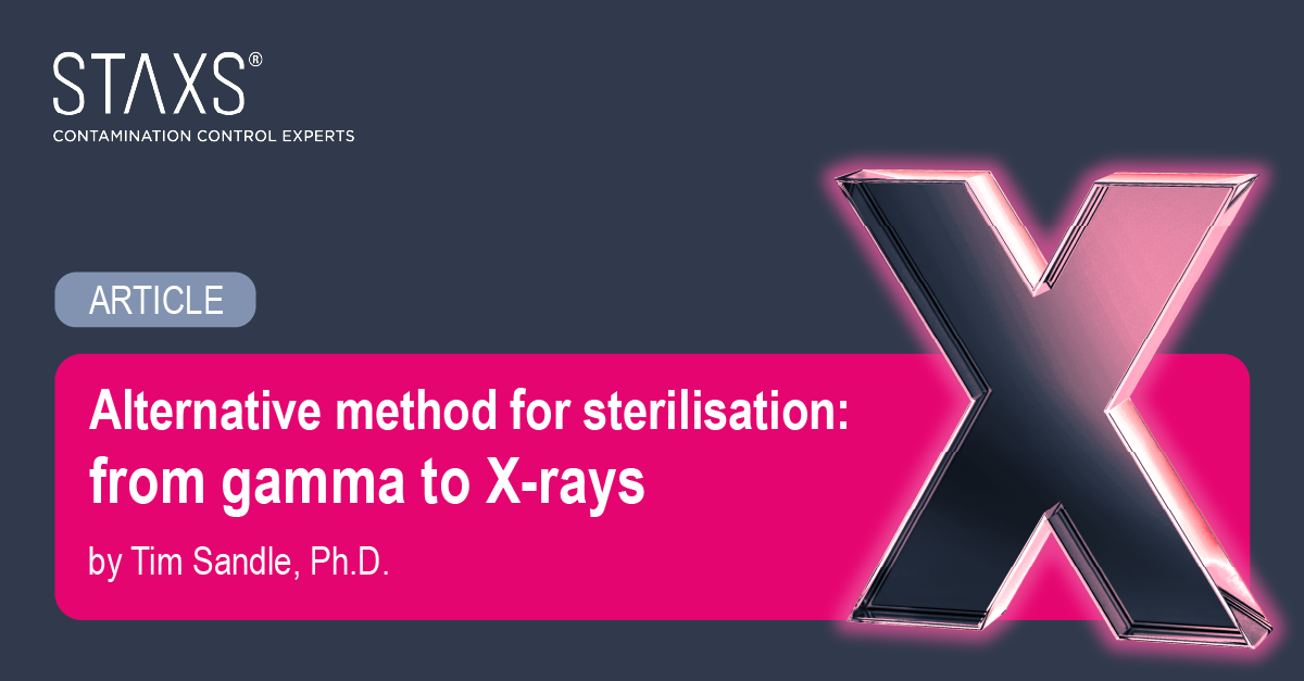 Alternative method for sterilisation: X-rays
